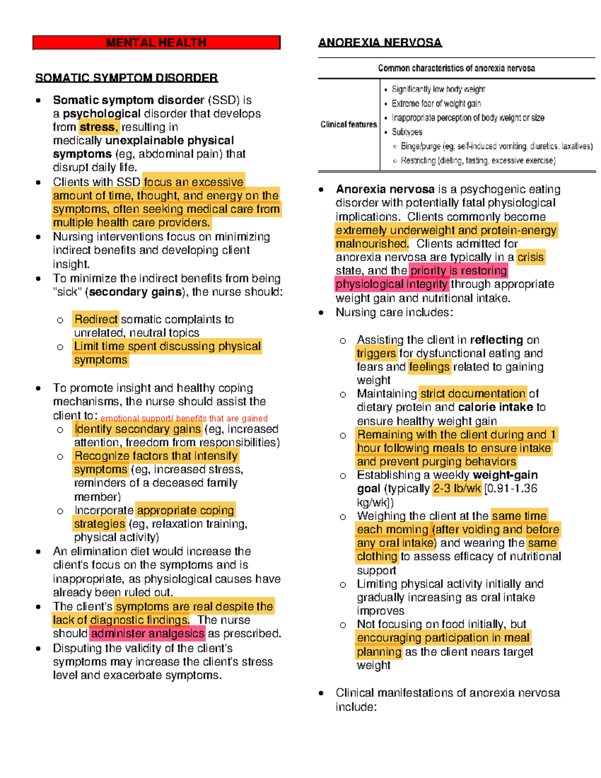 Mental-health - fgfgf - MENTAL HEALTH SOMATIC SYMPTOM DISORDER Somatic ...