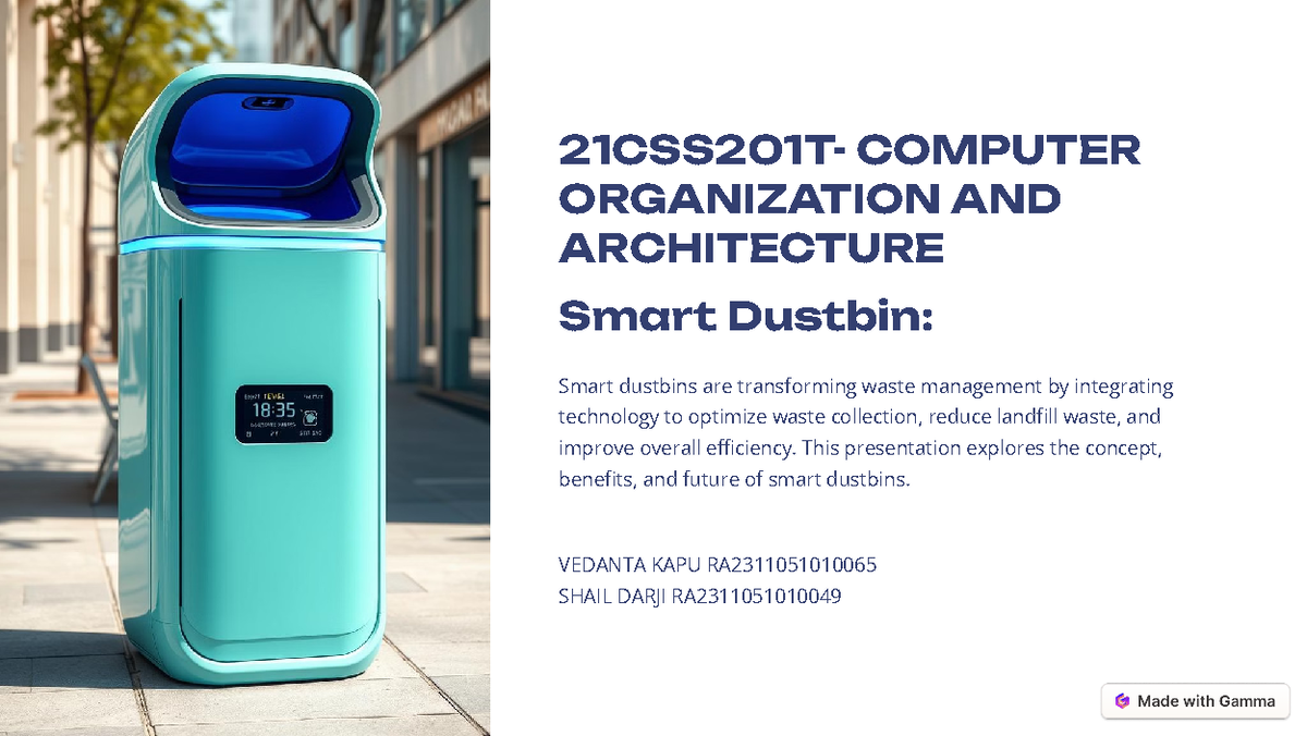 21CSS201T Computer Organization AND Architecture - 21CSS201T- COMPUTER ORGANIZATION AND ...