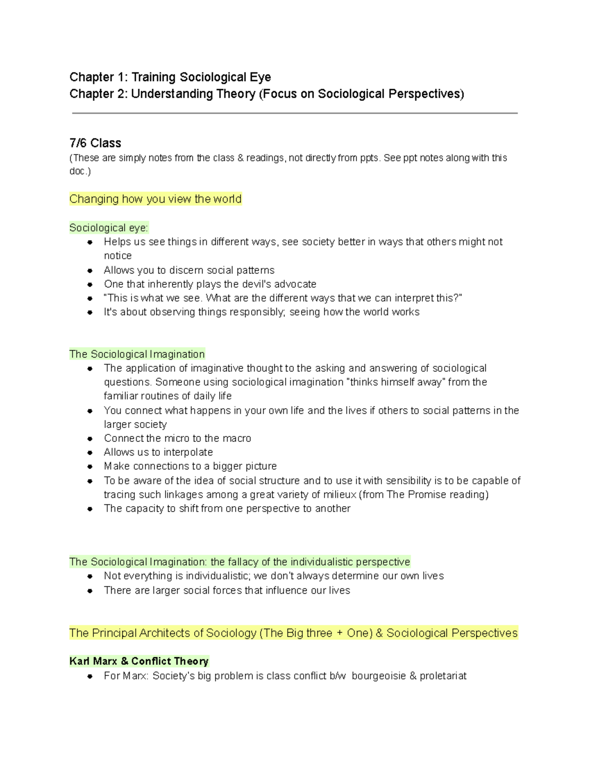 Week 1 basic concepts & sociological perspetives - Chapter 1: Training ...