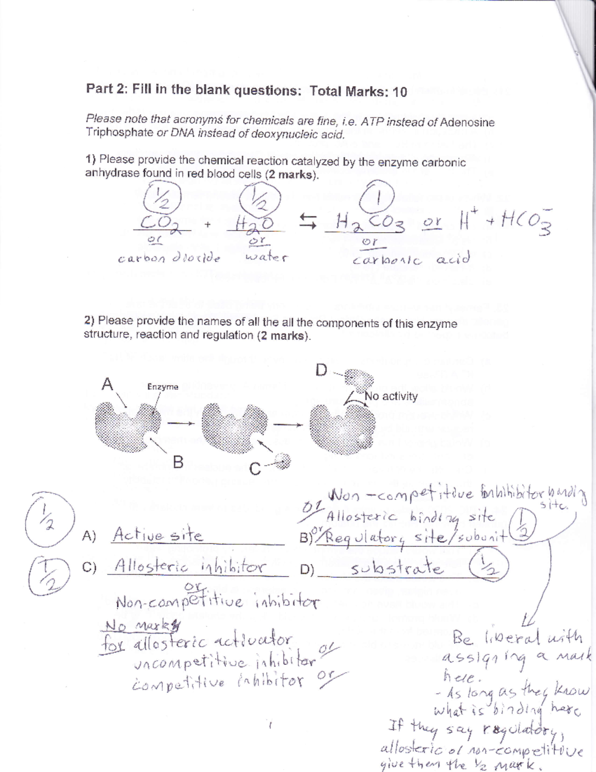 Midterm I 2013 written - chem 2020- practice tests - Part 2: Fill in ...