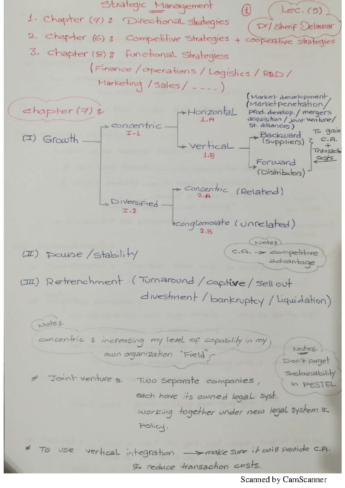 Lec 5 Strategies - Strategic Management - Studocu
