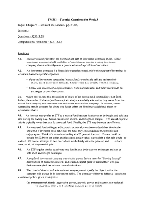 Week 4 Tutorial Questions with some solutions - Week 4: Tutorial Solution Guide Chapter 4: - Studocu