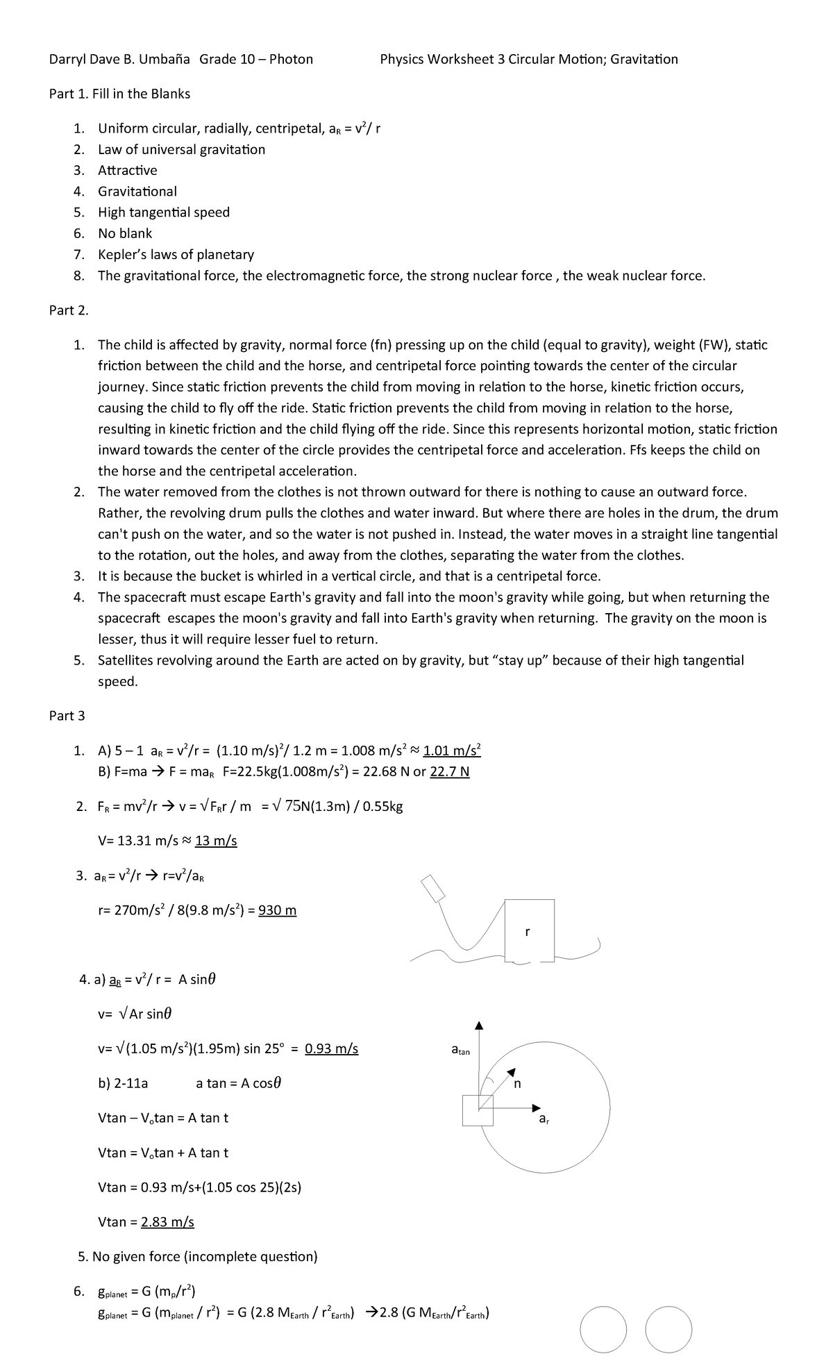 502489021 Physics Worksheet 3 - Darryl Dave B. Umbaña Grade 10 – Photon ...