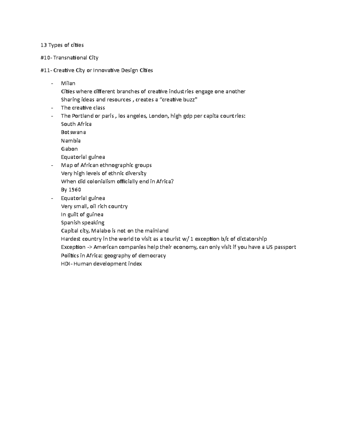 13 Types of cities- 10 ,11 - 13 Types of cities #10- Transnational City ...