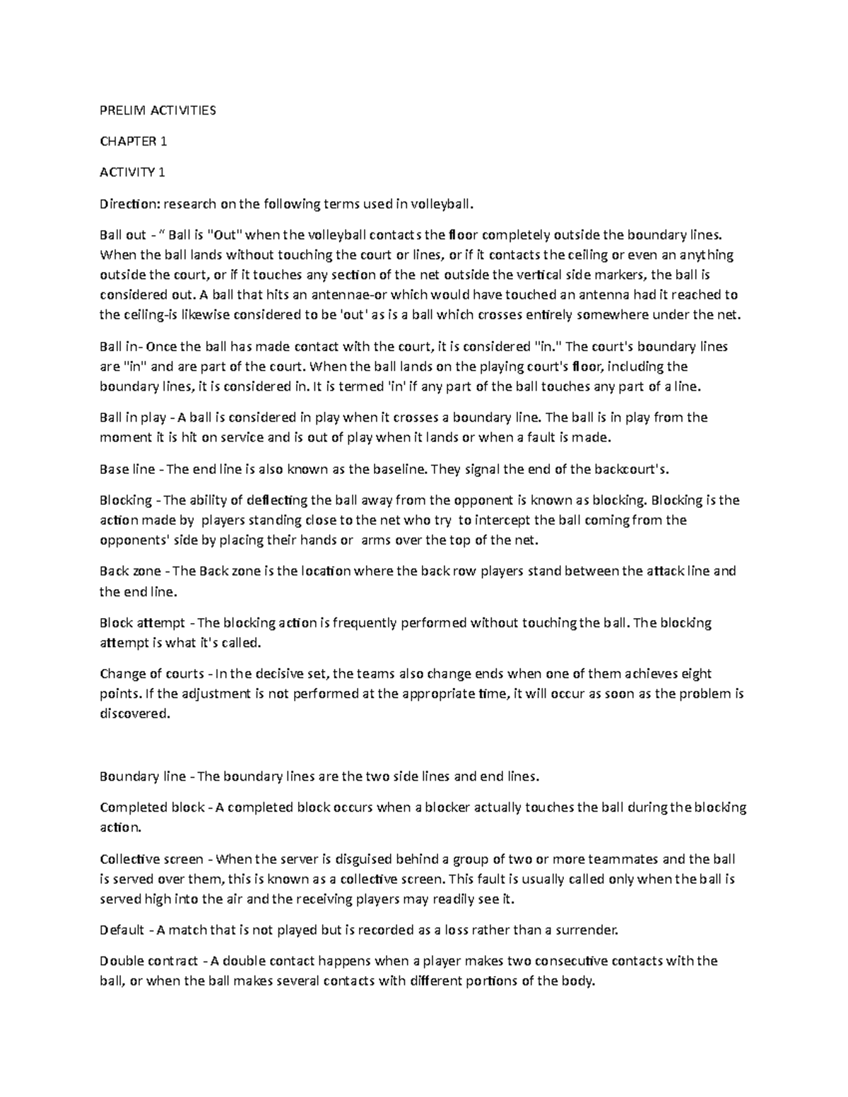 C 1 - goods - PRELIM ACTIVITIES CHAPTER 1 ACTIVITY 1 Direction ...