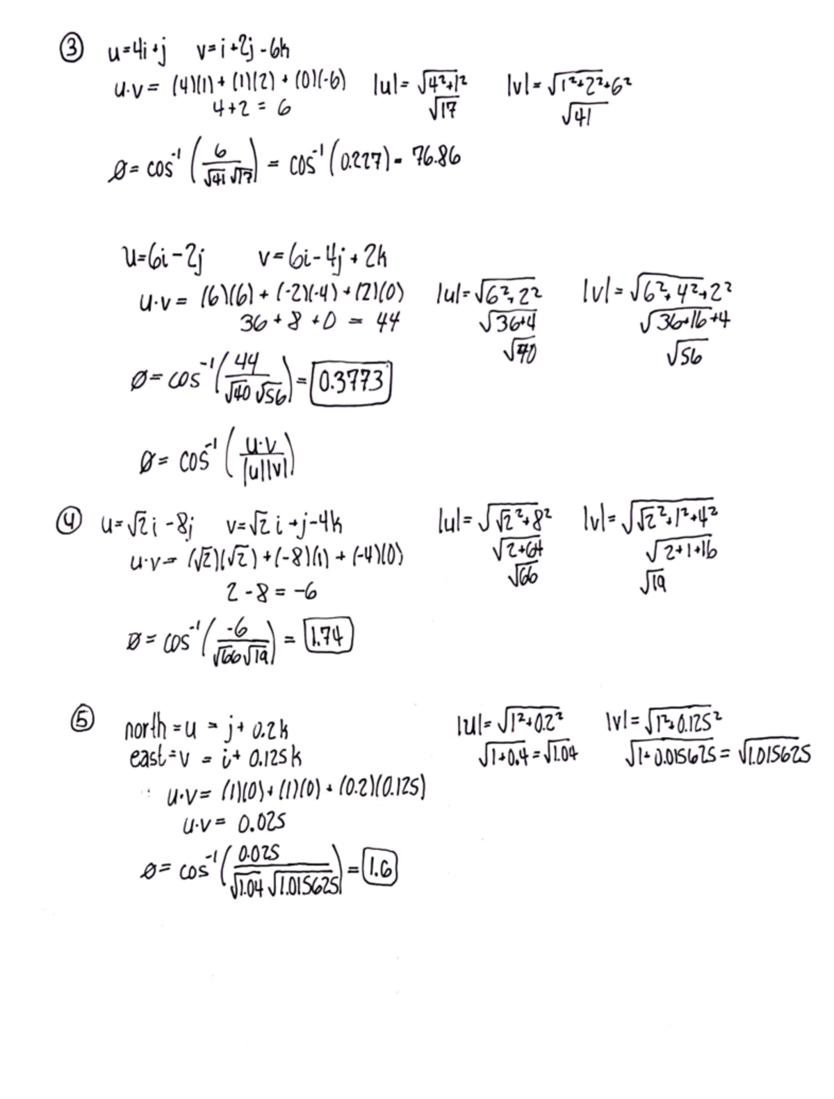 Calculus B CH 11 Skill Review - 4-4j vi-lj-6h Uv= (4111)+(1112) • (016 ...