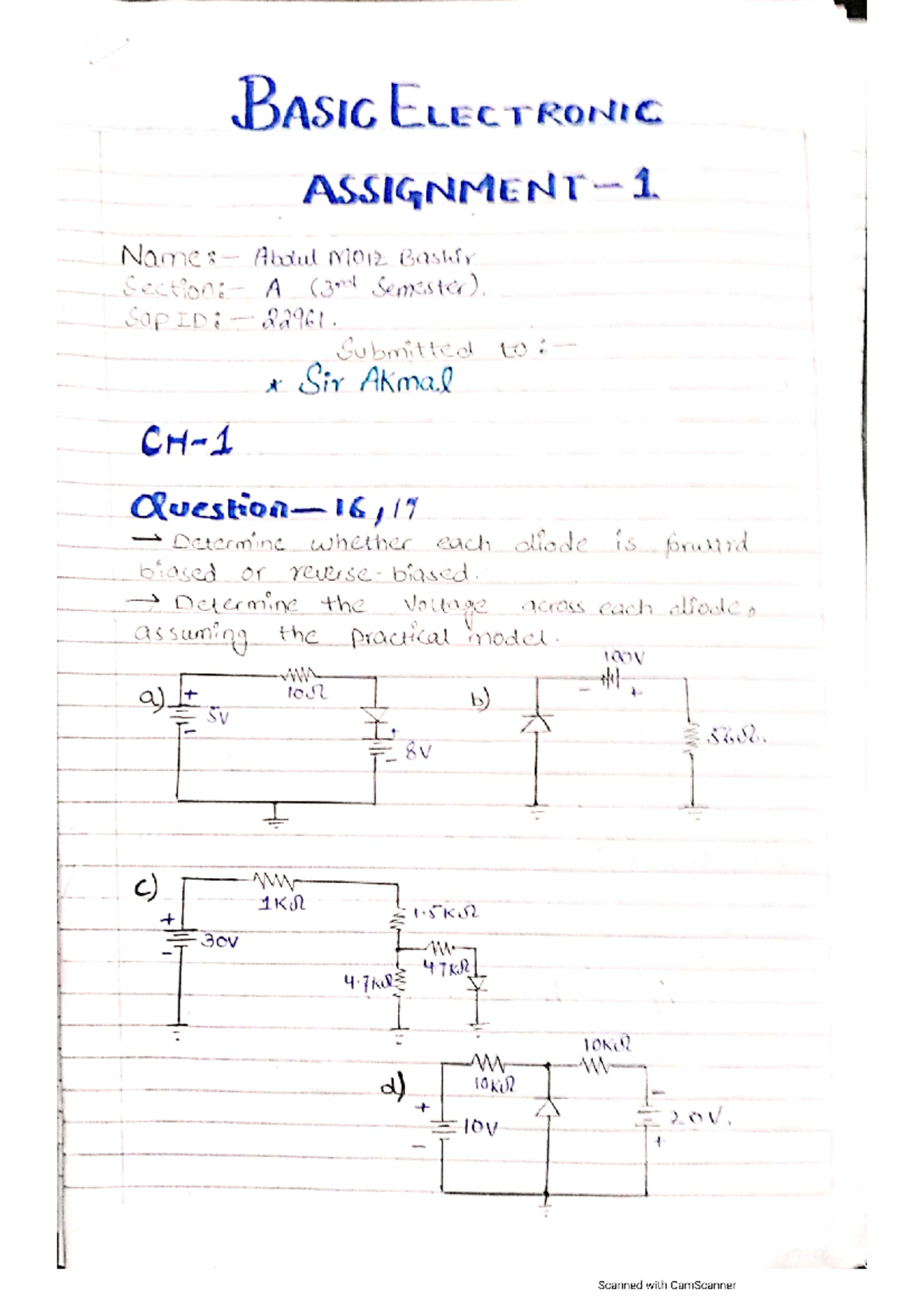 Be assignment 1 Abdul Moiz 22961 - Database - Riphah - Studocu