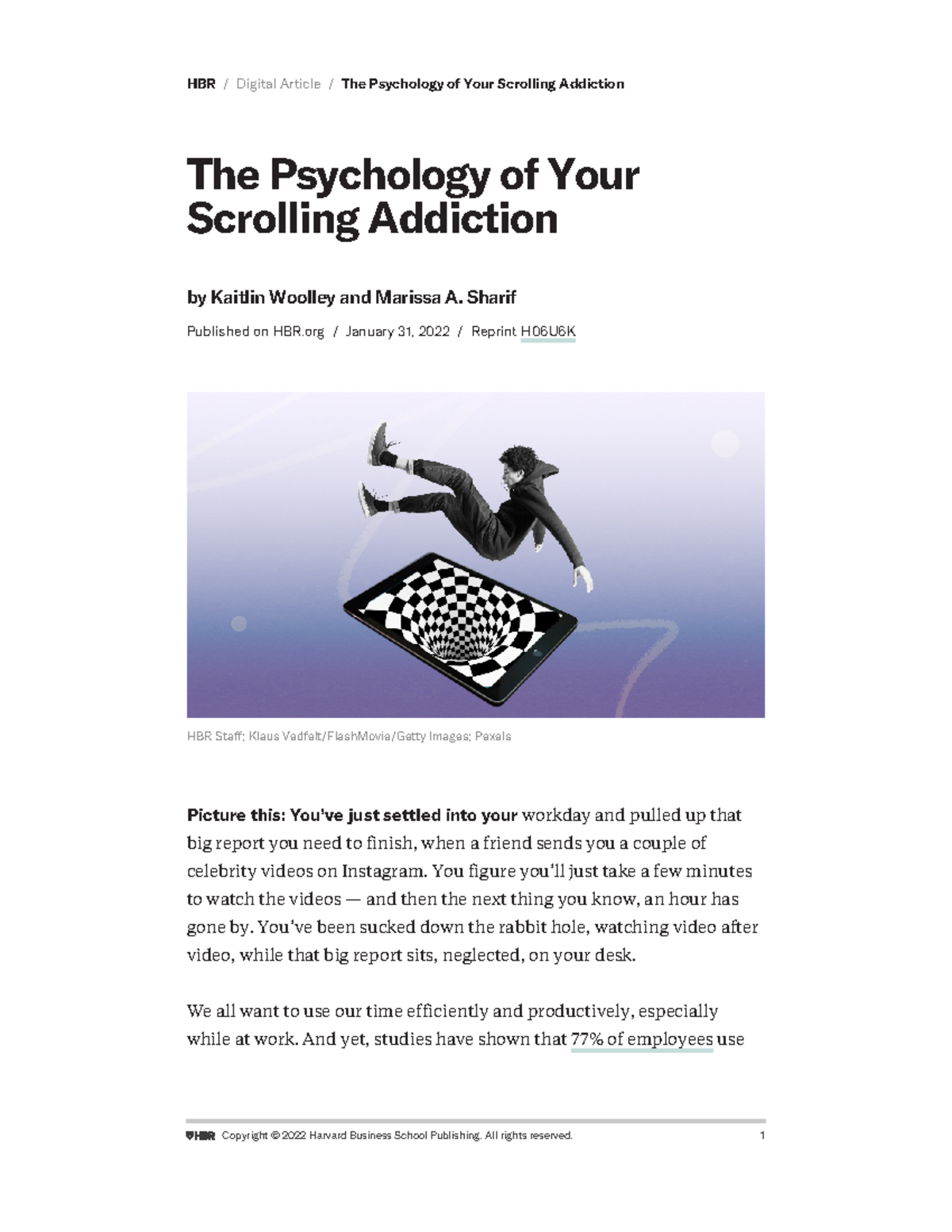 Psychology Article - The Psychology of Your Scrolling Addiction by ...