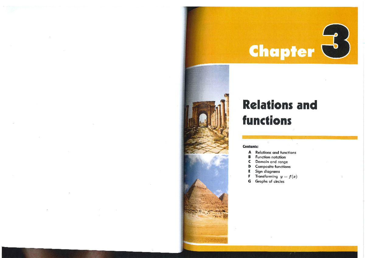 M02-01 Haese MMAF11 Ch3 - Relations and Functions - FSP - Adelaide University - Studocu