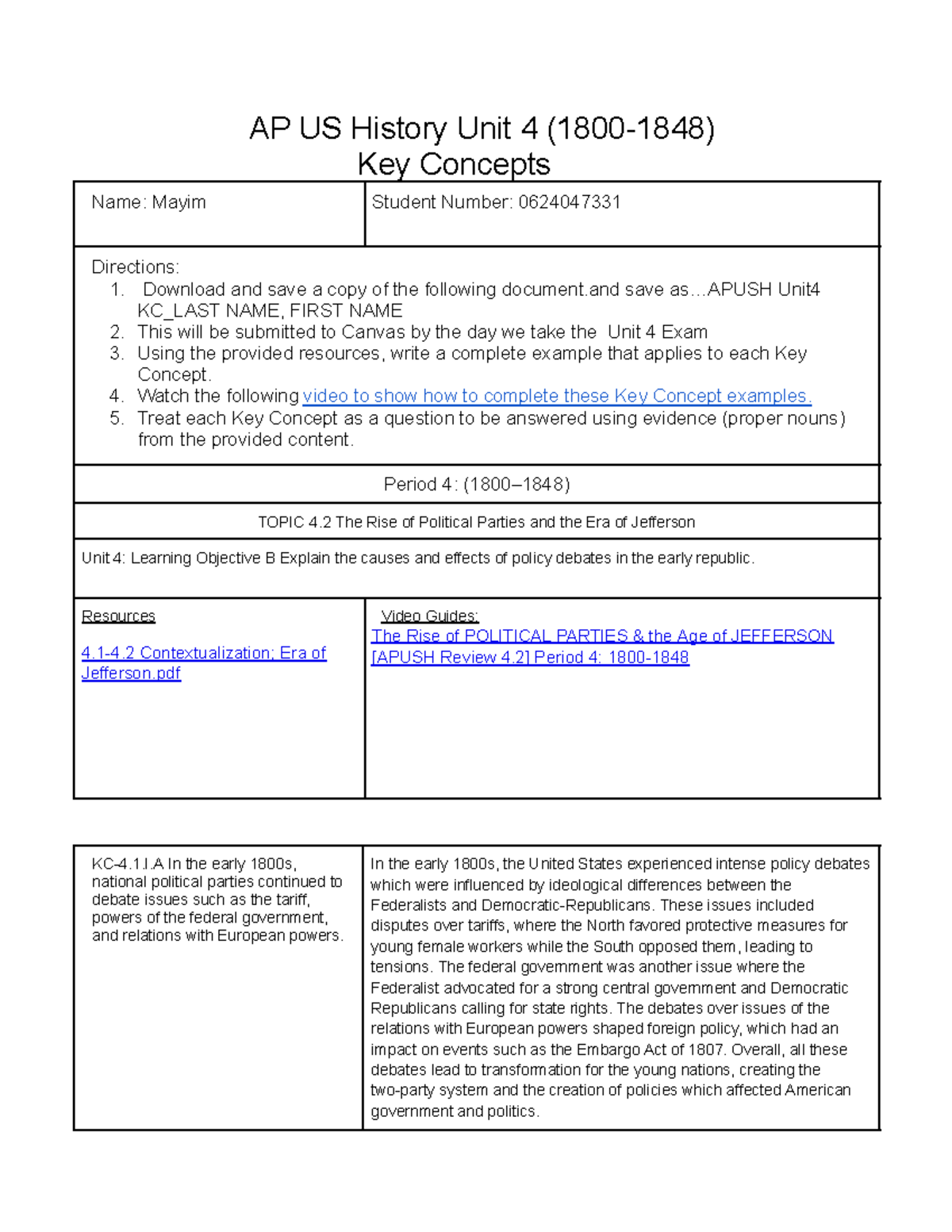 Mayim - Unit 4 Key Concepts - AP US History Unit 4 (1800-1848) Key ...