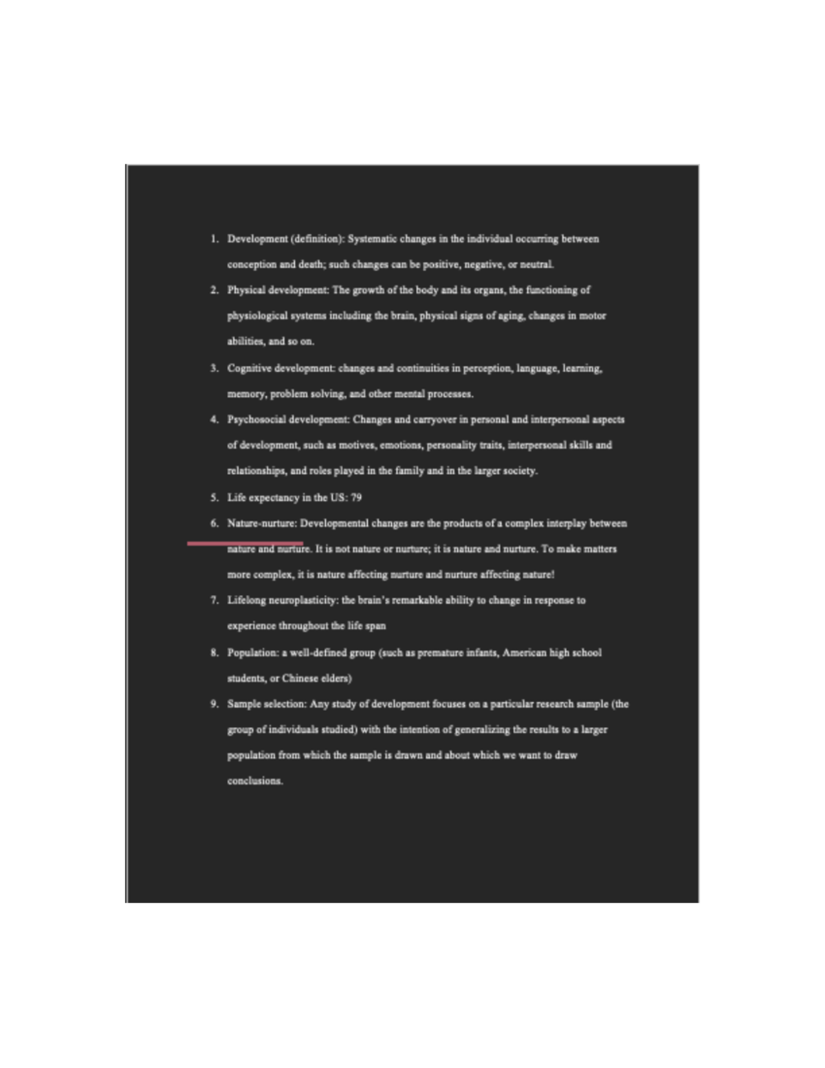 Mid-term study guide - PSYC 2350 - NSU - Studocu