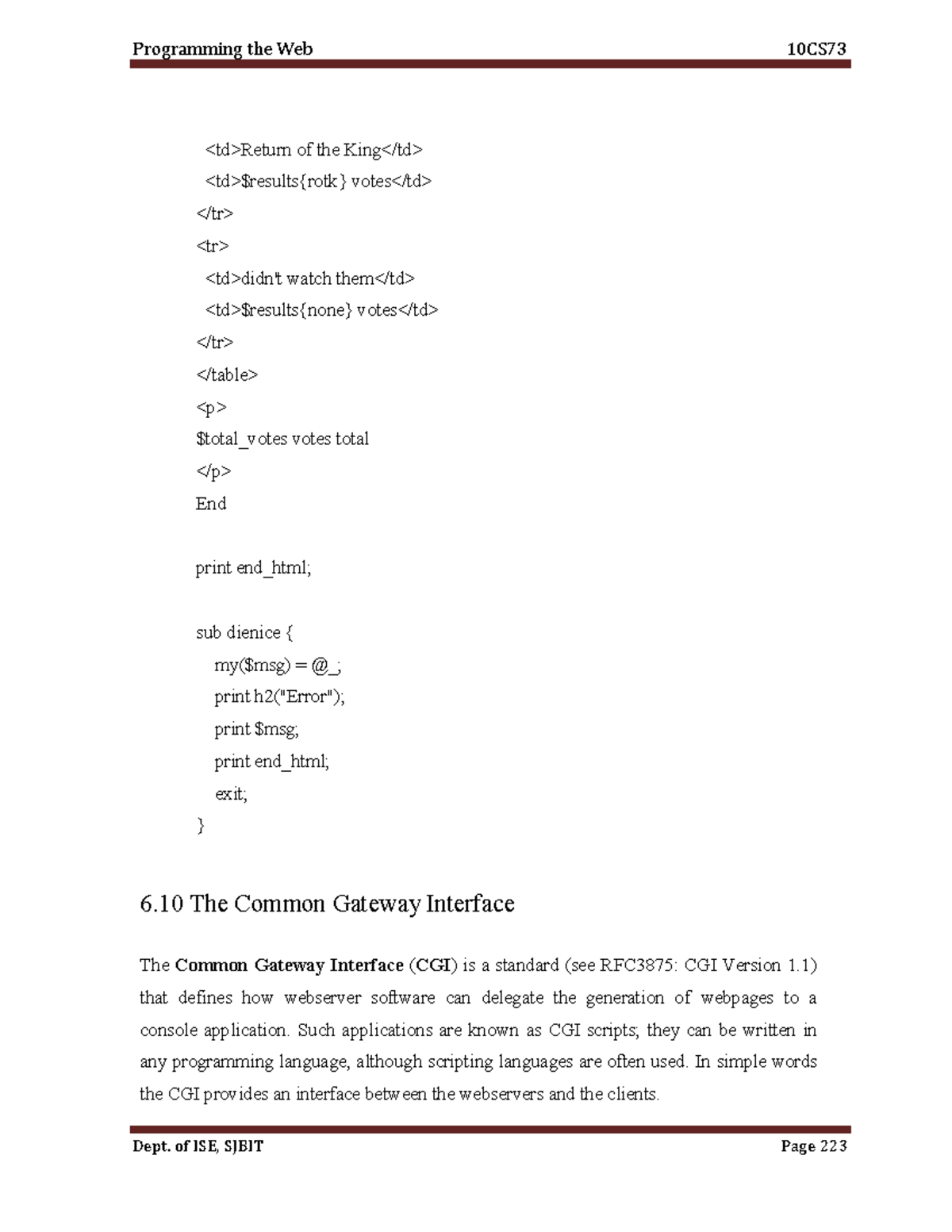 The Web [10CS73]- Notes-223-228 - dt e fo nrut eht Kingd dt er lus t ...