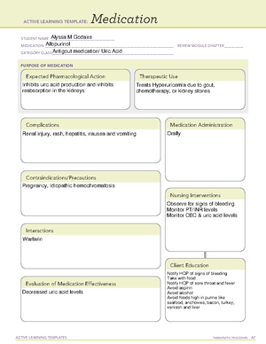 Fentanyl - Template - ACTIVE LEARNING TEMPLATES TherapeuTic procedure A ...