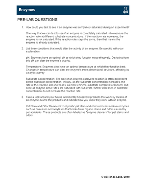 IB 1108 L02 Gen Lab Safety - General Lab Safety Pre-Lab Questions What ...