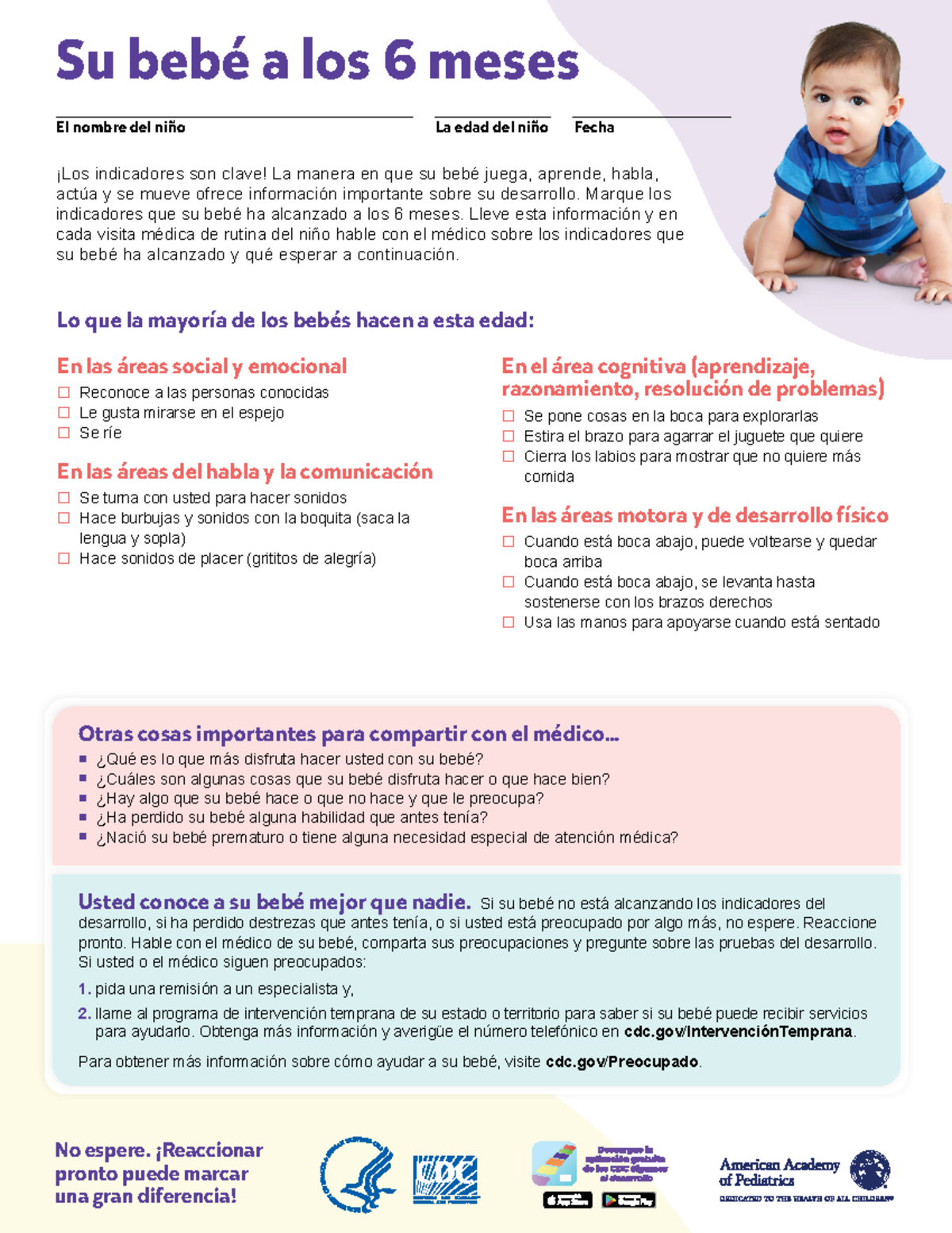 6 Meses Desarrollo - TAREAS - Su bebé a los 6 meses ¡Los indicadores ...