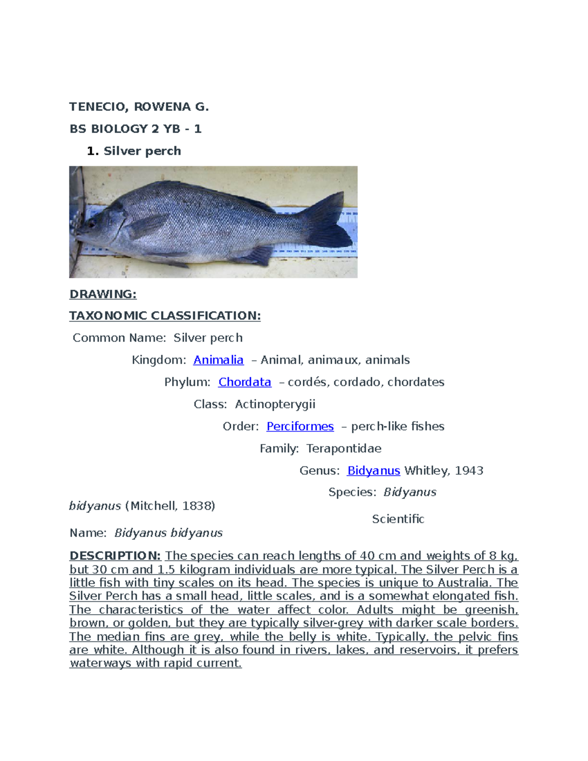 Compana ASS 1 - ..... - TENECIO, ROWENA G. BS BIOLOGY 2 YB - 1 Silver ...