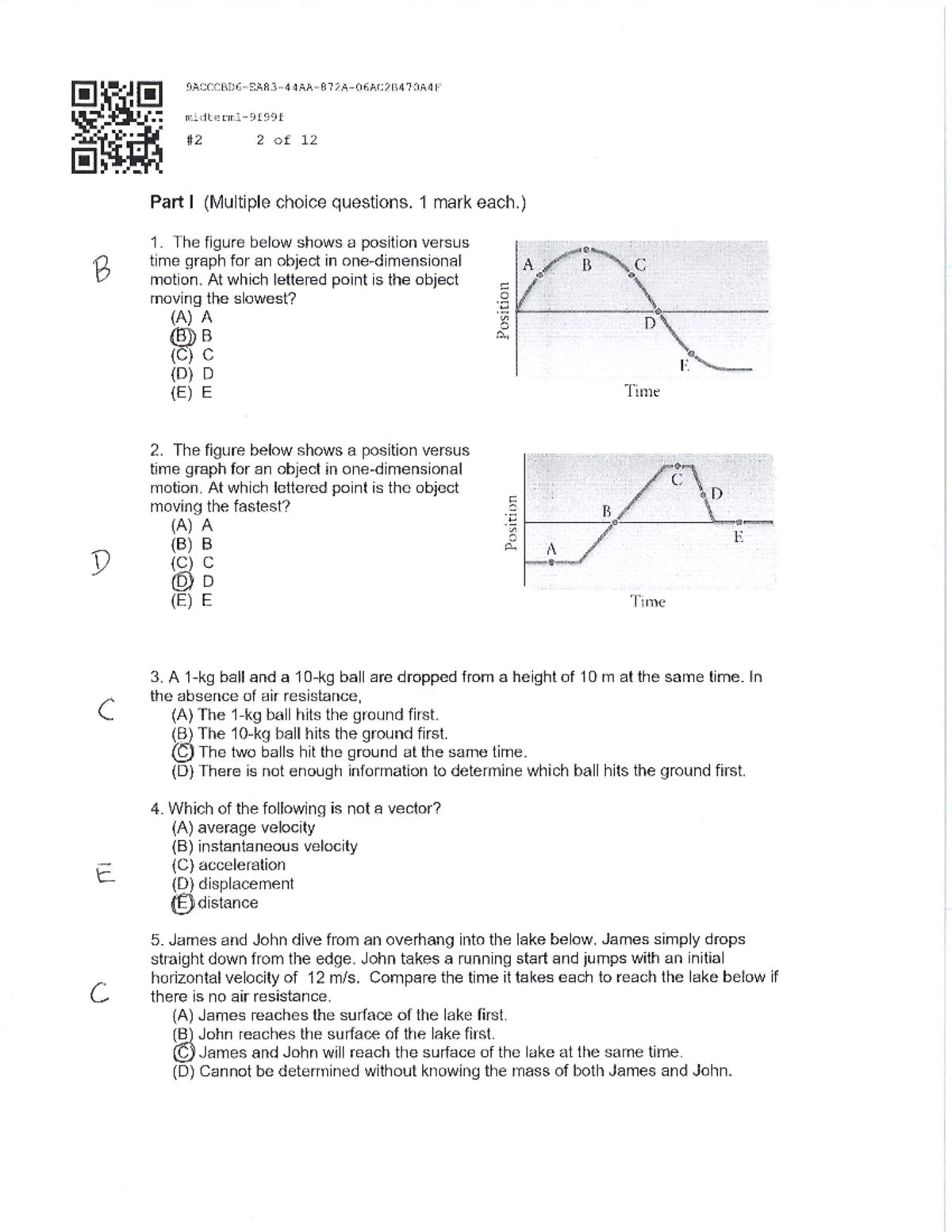 Exam Summer 2019, answers - PHYS 100 - Studocu