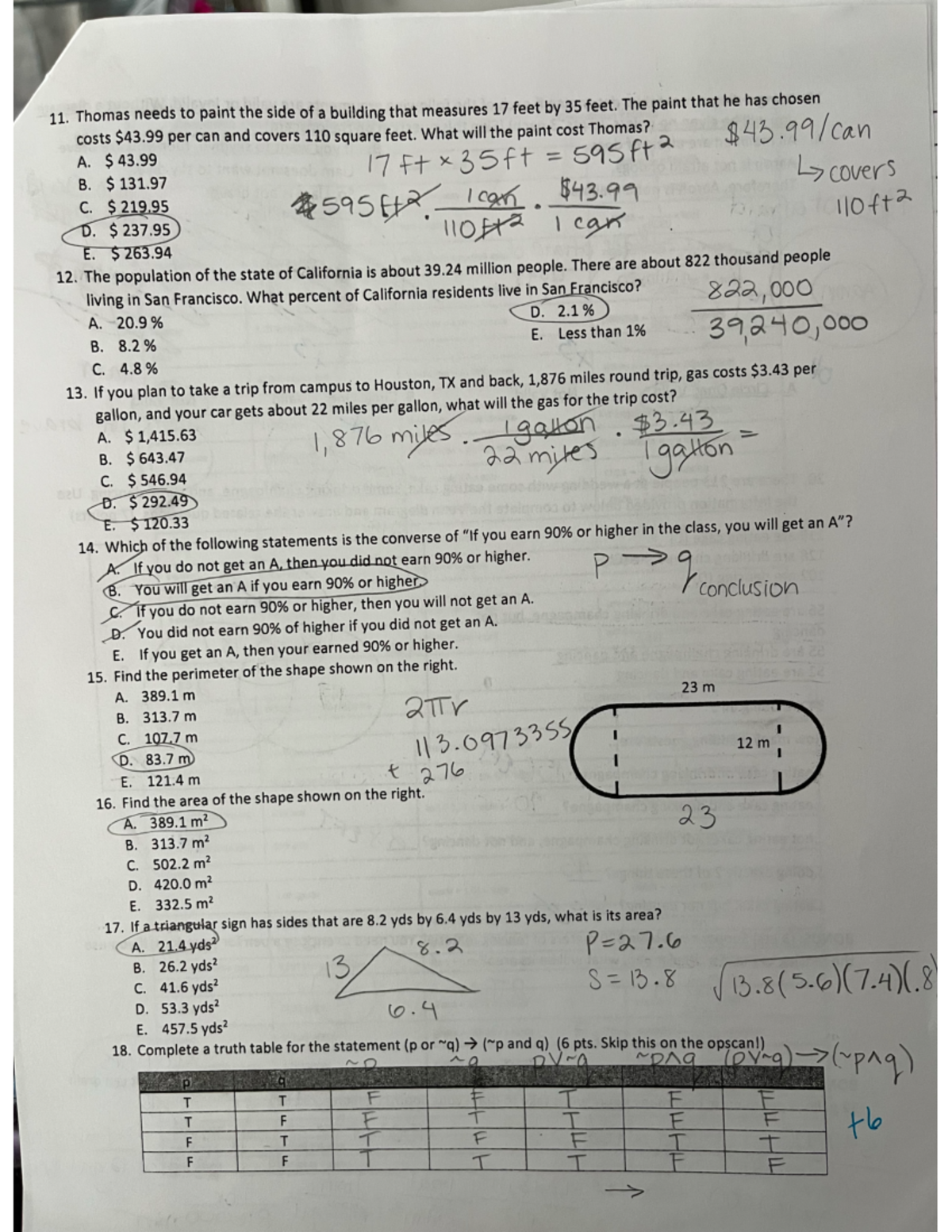 IMG 9320 - 3rd page of Unit 1 MAT 113 Exam - MAT 113 - Studocu