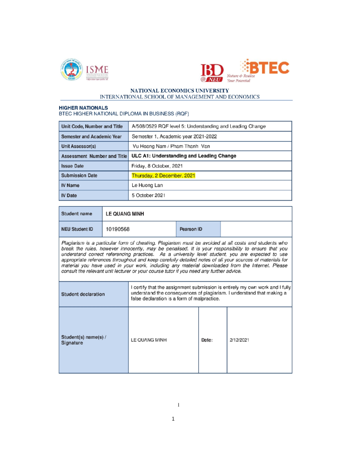 ULC- Final - Merit - Contents - Studocu
