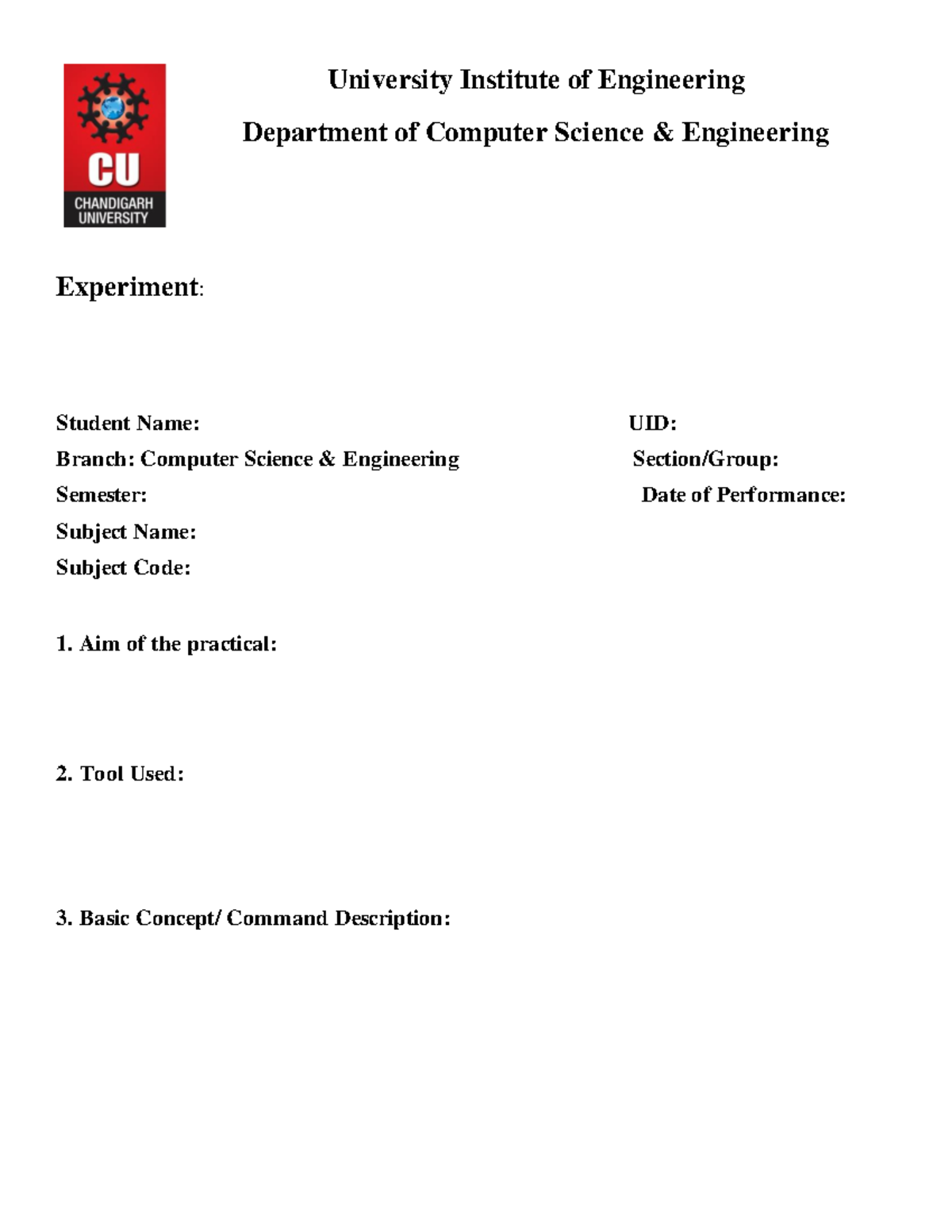 Sample DT-1 Worksheet - usefull for 100 marks - Btech Cse - University ...