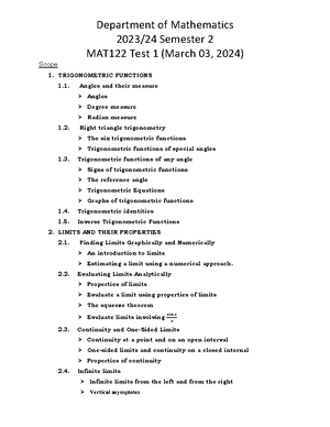 MAT 122 Exams - all u need to know about Calculus - Introduction to ...