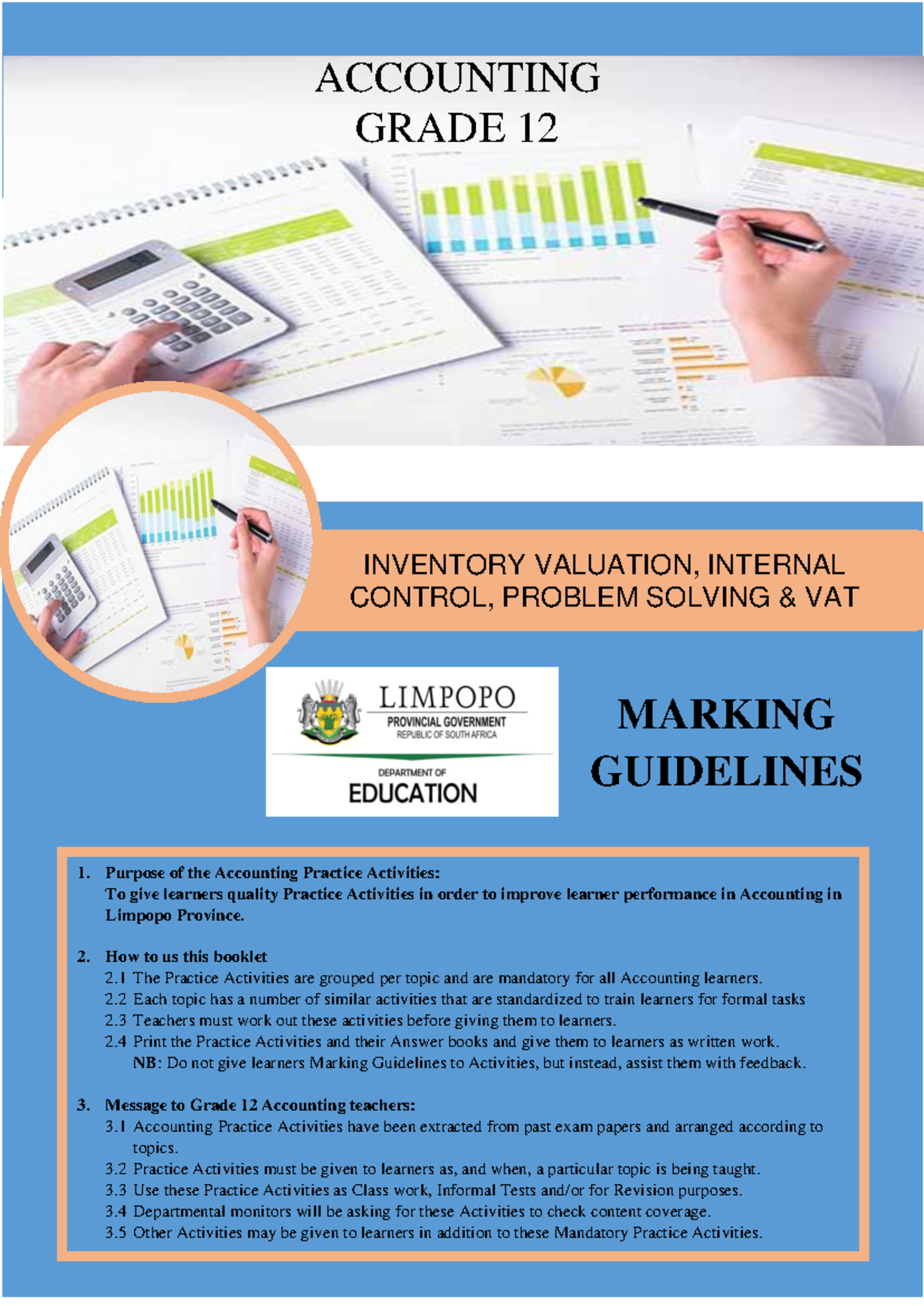 Inventory Valuation AND VAT Marking Guidelines - [DOCUMENT TITLE ...
