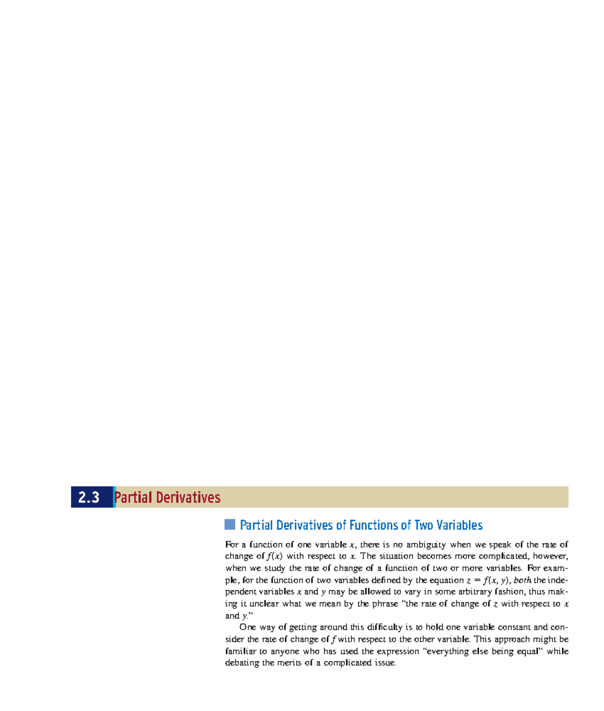 05 Kuliah 2 3 - Calculus 2 - Partial Derivatives of Functions of Two ...