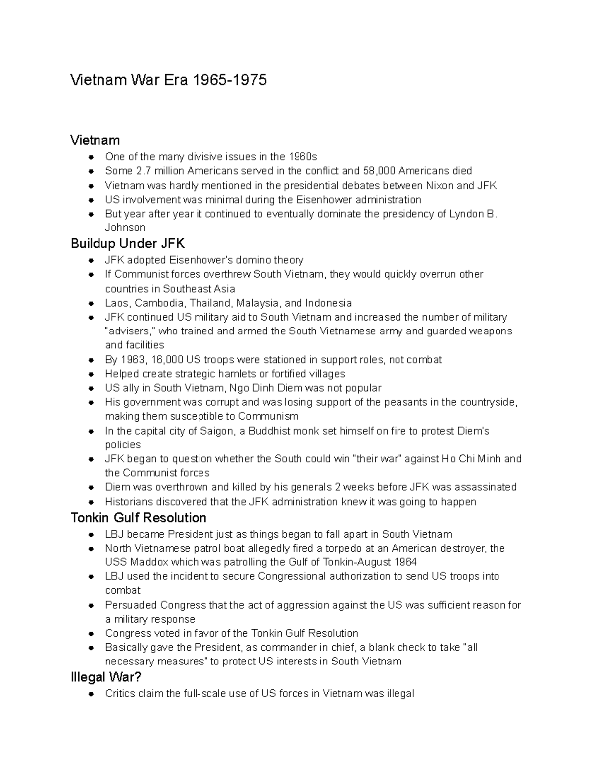 Vietnam Era - Vietnam War Era 1965- Vietnam One of the many divisive ...