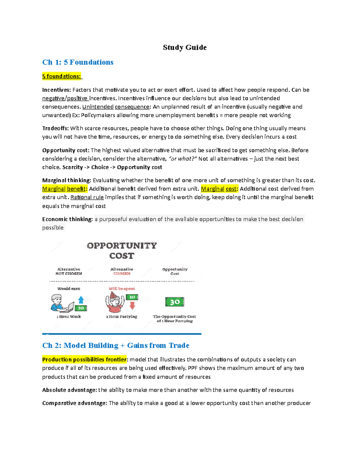 ECON Study Guide Knowledge Points Divided By Chapters Study Guide Ch 1 5 Foundations 5 econ-study-guide-knowledge-points-divided-by-chapters-study-guide-ch-1-5-foundations-5