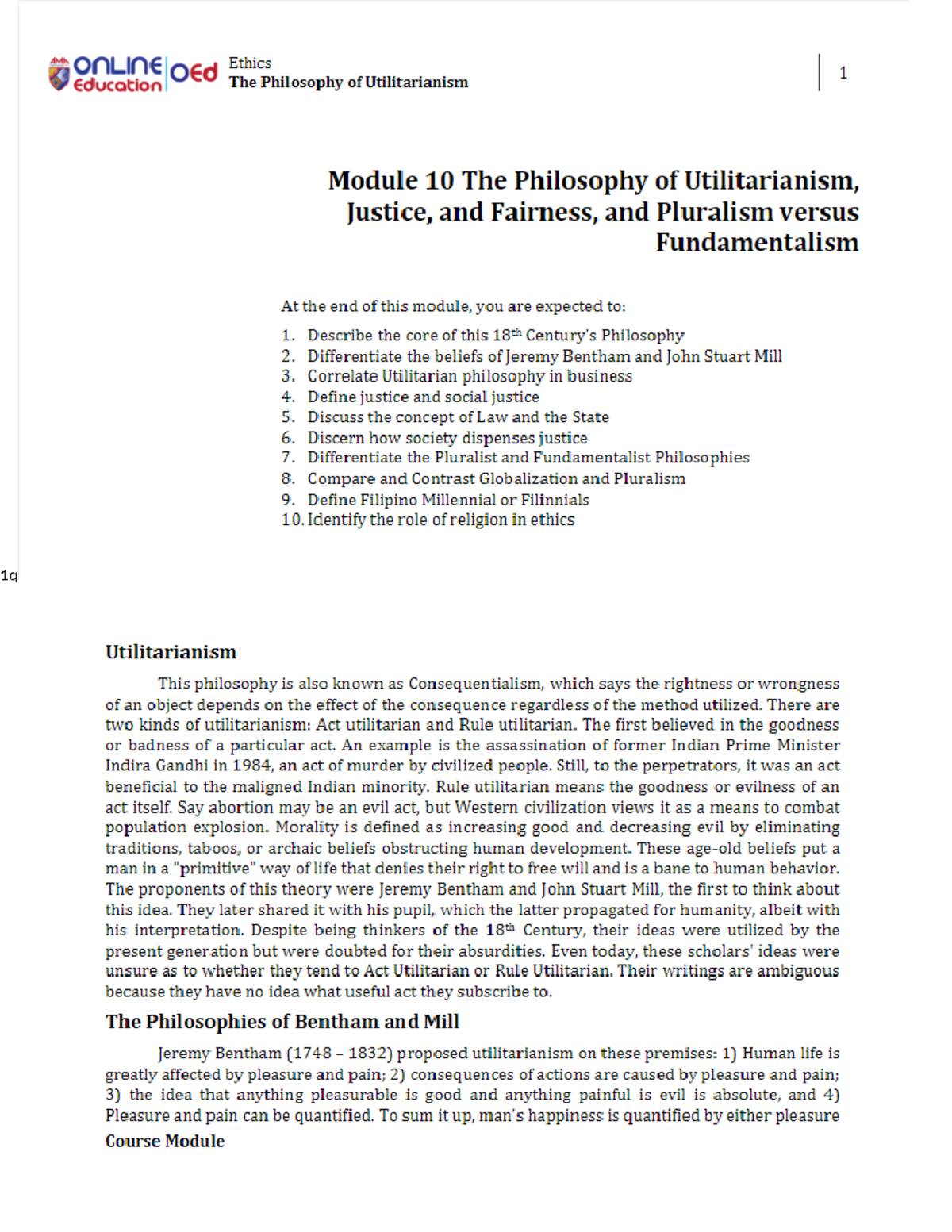 Ethics Lesson 10 - Business Ad - 1q - Studocu