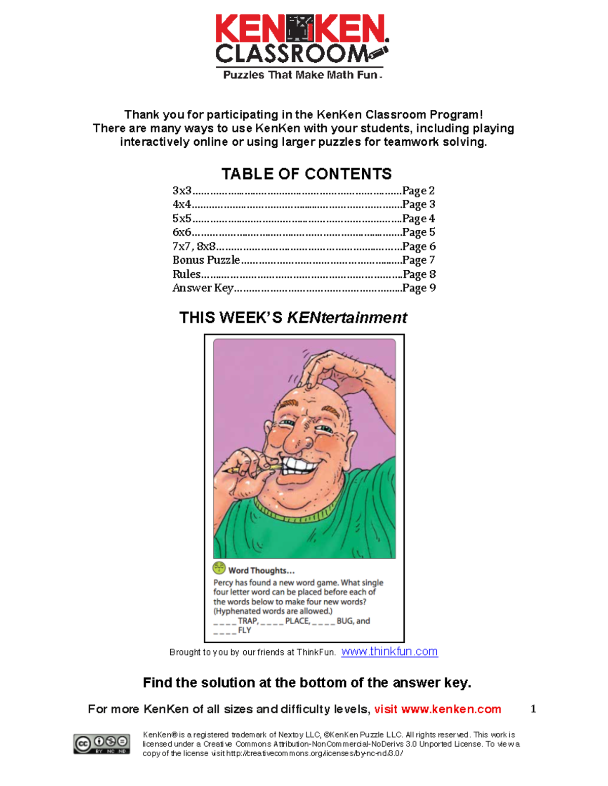 Chapter 2 MMW Ken Ken Puzzles - For more KenKen of all sizes and ...