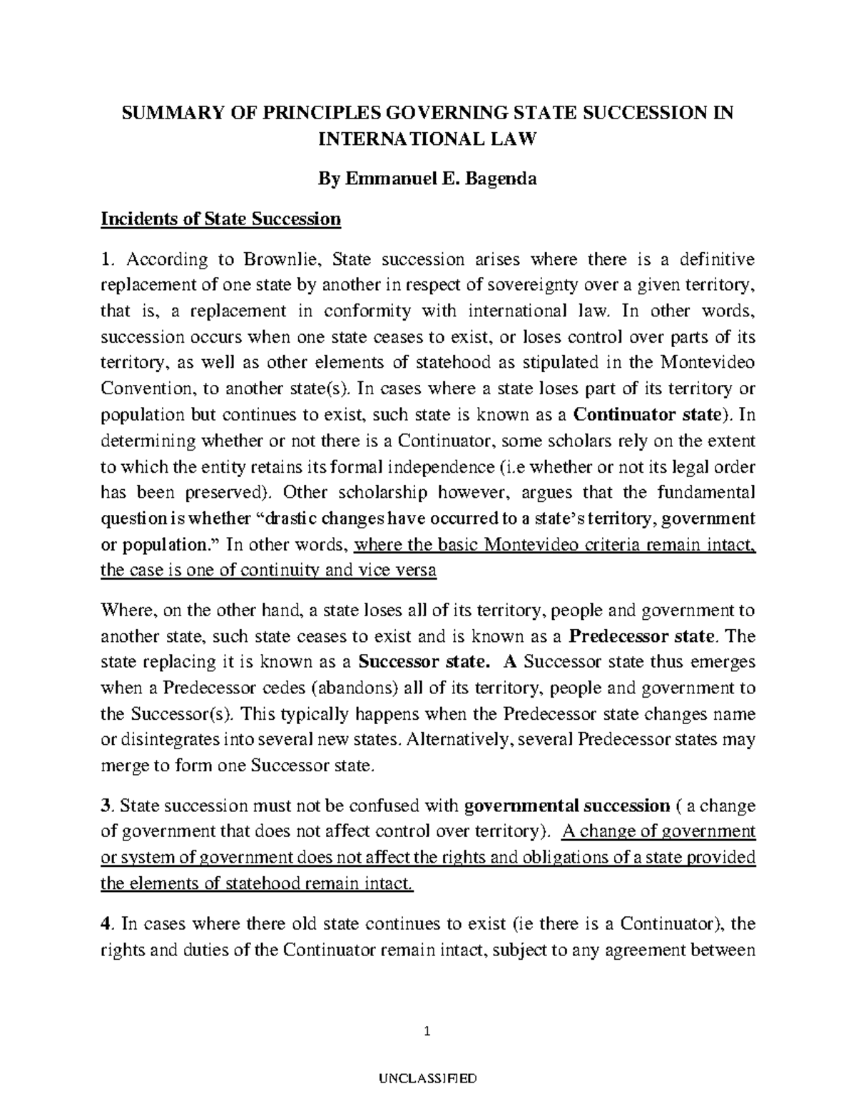 State Succession notes 2 - 1 SUMMARY OF PRINCIPLES GOVERNING STATE ...