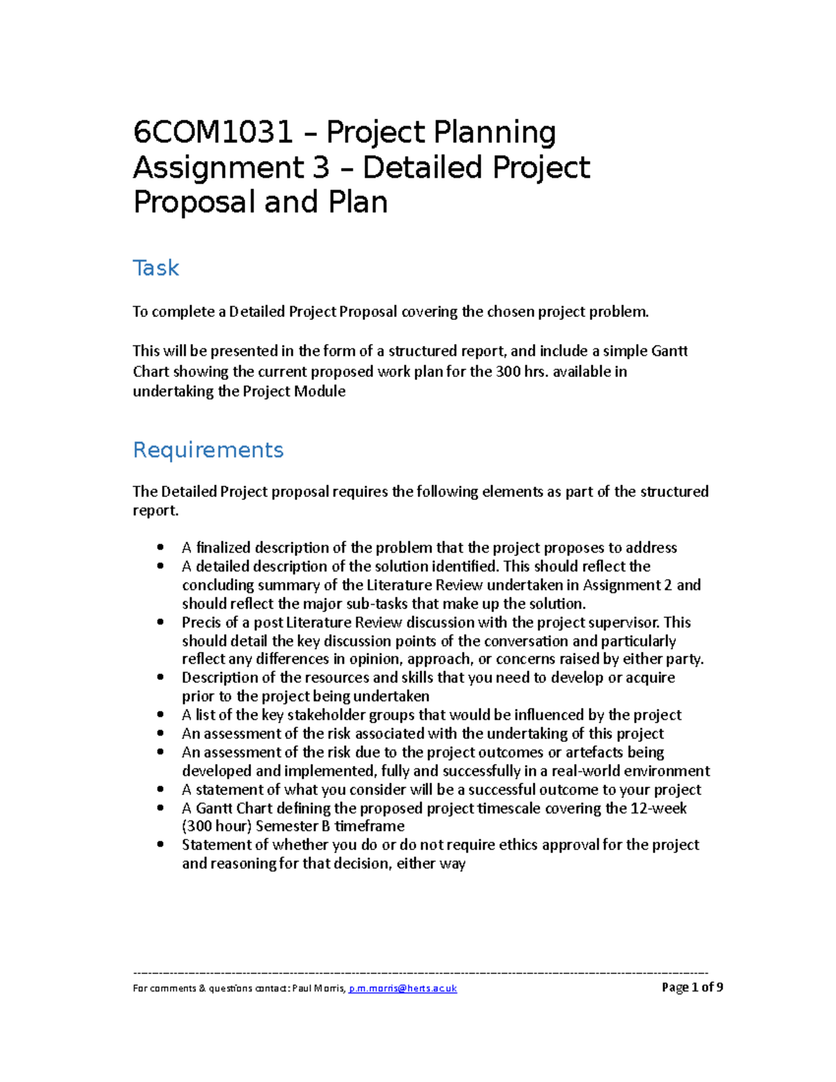 Assignment 2 tasks explanation - Assignment 3 – Detailed Project ...
