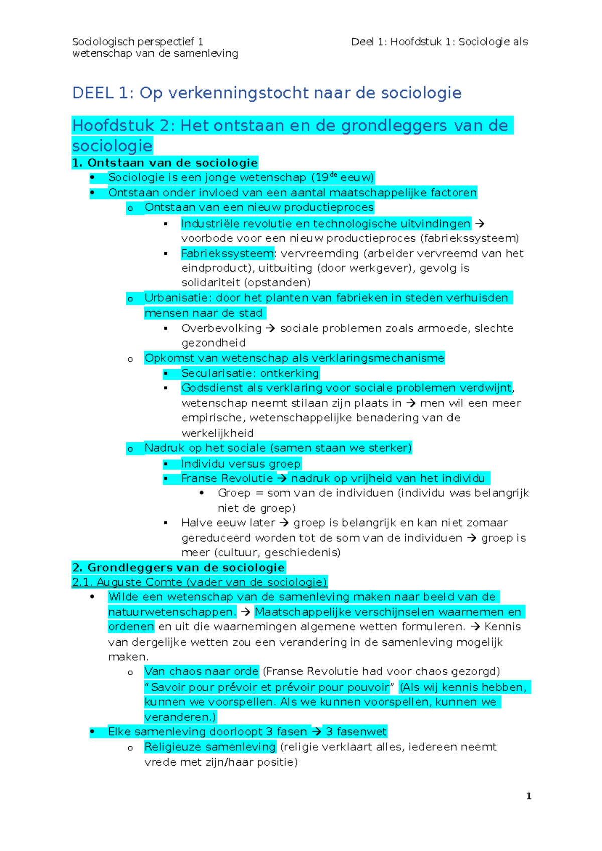 Socio - wetenschap van de samenleving DEEL 1: Op verkenningstocht naar ...