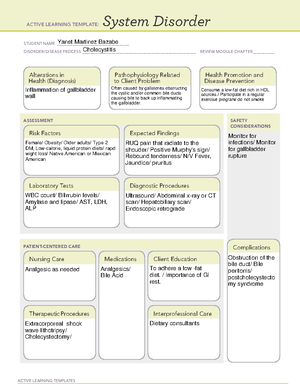 Cholelithiasis syst - ATi template - ACTIVE LEARNING TEMPLATES System ...