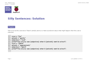 Worksheet 4 Translators and facilities of languages - 1 Worksheet 4 ...