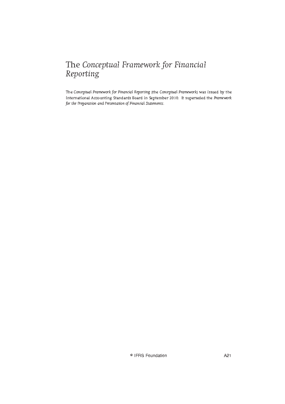 IFRS Conceptual Framework Khung lý thuyết - The Conceptual Framework ...