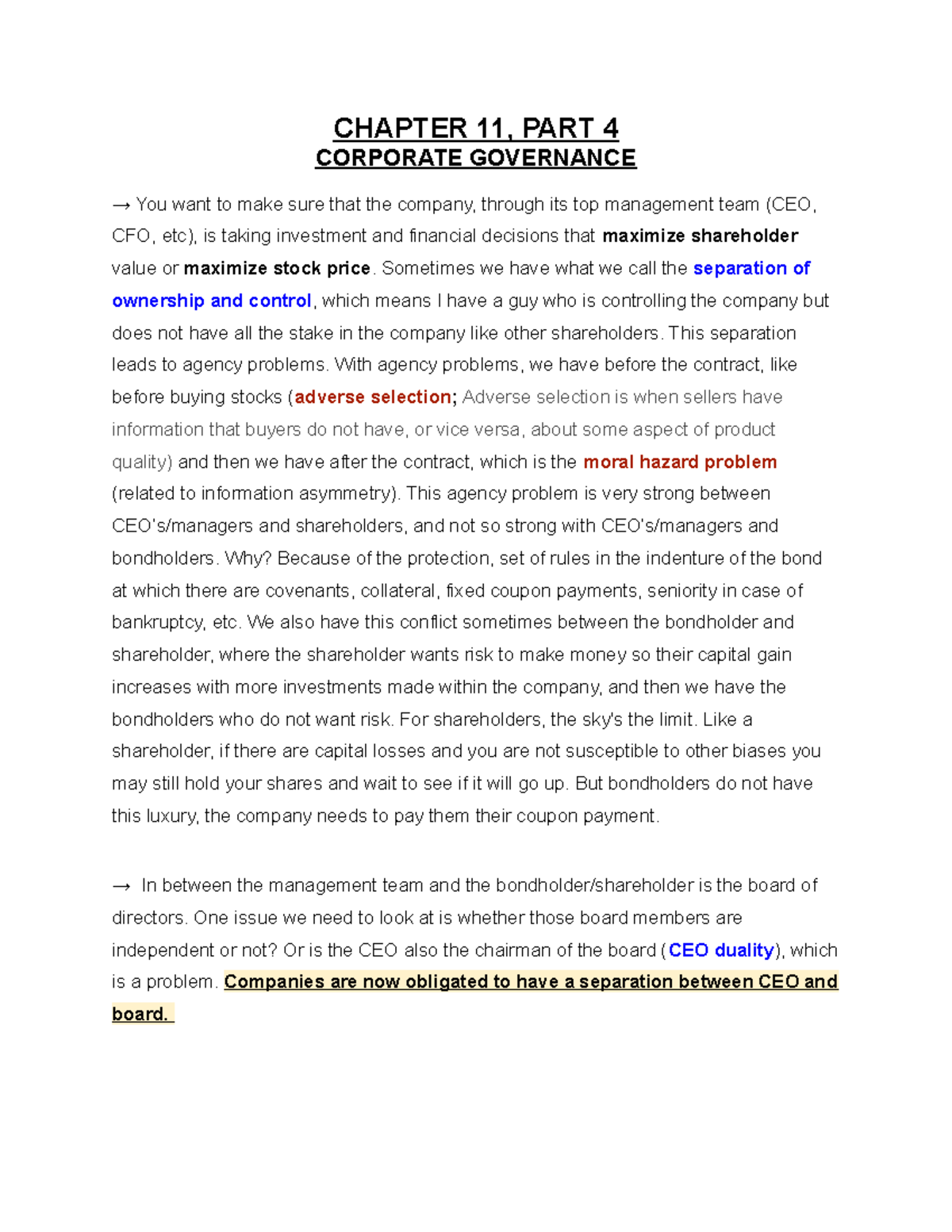 Chapter 11, part 4 - Course with Ahmed Eissa. Includes detailed analysis and explanations of ...