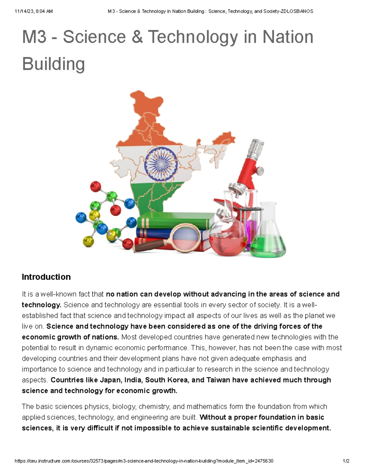 M3 - Science & Technology in Nation Building Science, Technology, and ...