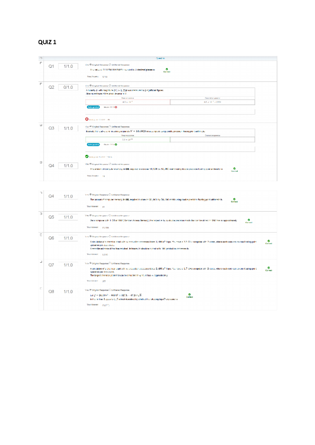 Quizzes - Quiz answers - MATH2089 - Studocu