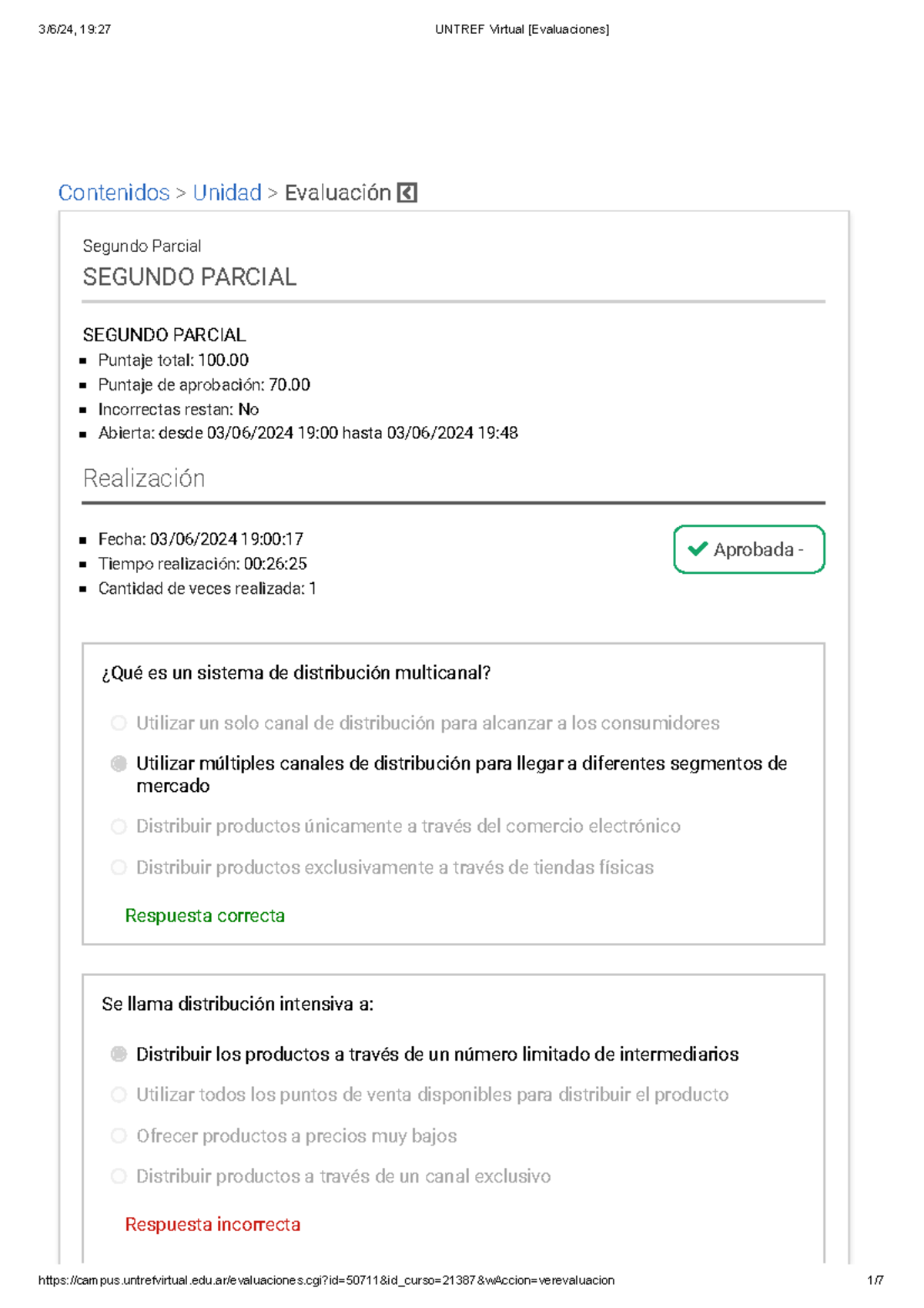 Untref Virtual [Evaluaciones].pdf Parte 1 parcial 2 - Contenidos > Unidad > Evaluación Segundo ...