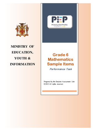 Pep practice grade 6 language arts mock performance task june 2020 ...