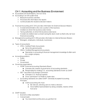 Ch 5 Inventories and Cost of Sales - Intro to Financial Accounting ACC ...