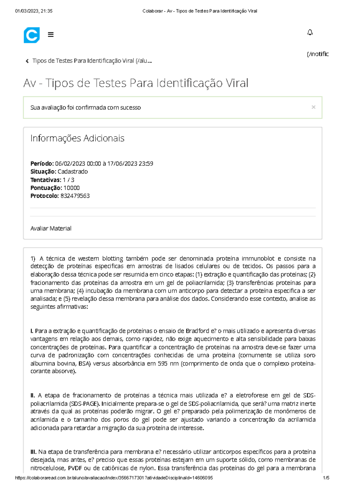Av - Tipos de Testes Para Identificação Viral - Tipos de Testes Para ...