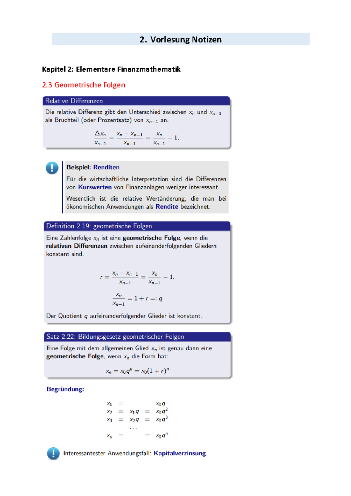 2 Vorlesung Notizen Mitschrift Mathe Ws 2022 2 Vorlesung Notizen Kapitel 2 Elementare