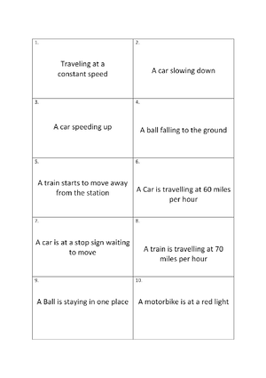 Motion with Constant Acceleration Lab Report - Motion with Constant ...