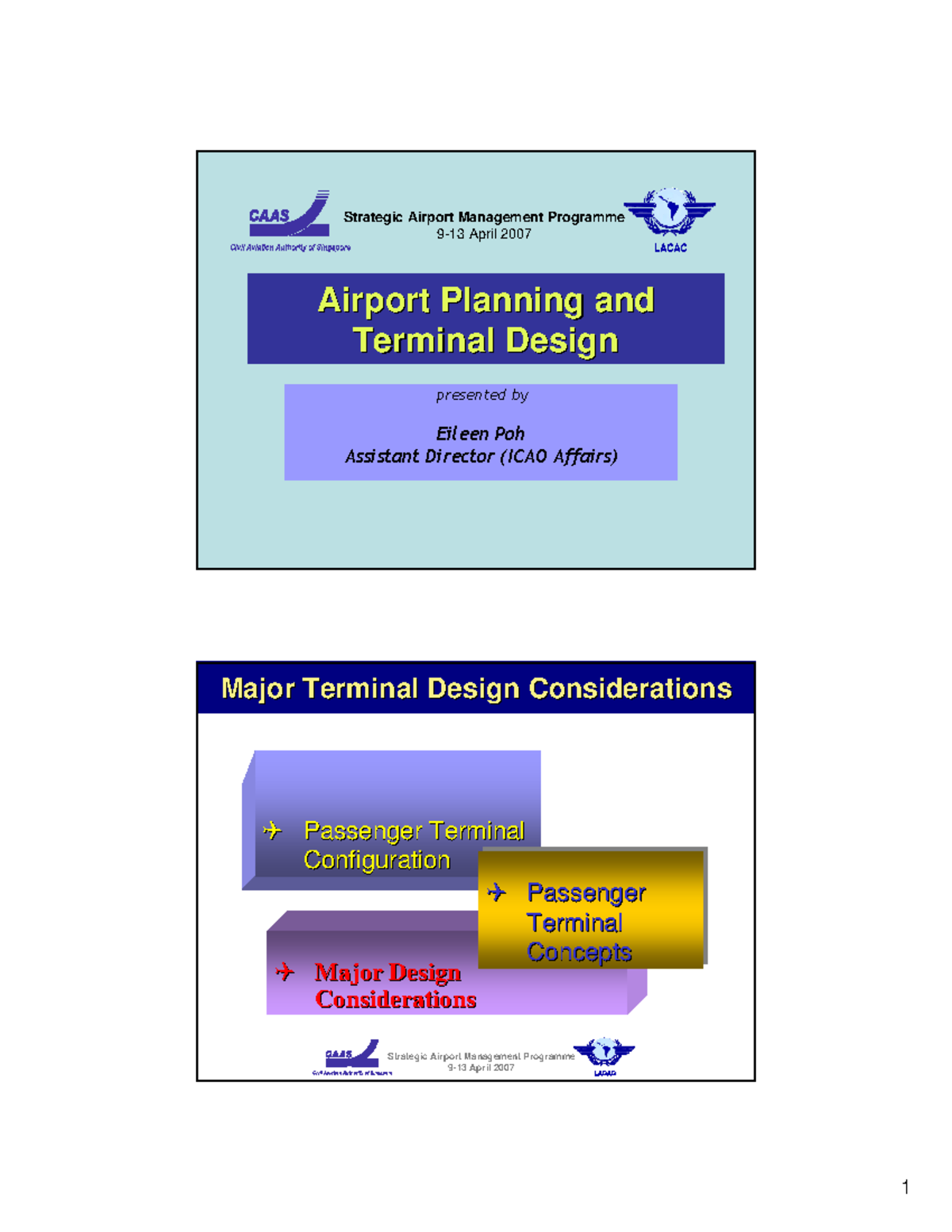 Airport Planning and Terminal Design - Strategic Airport Management ...