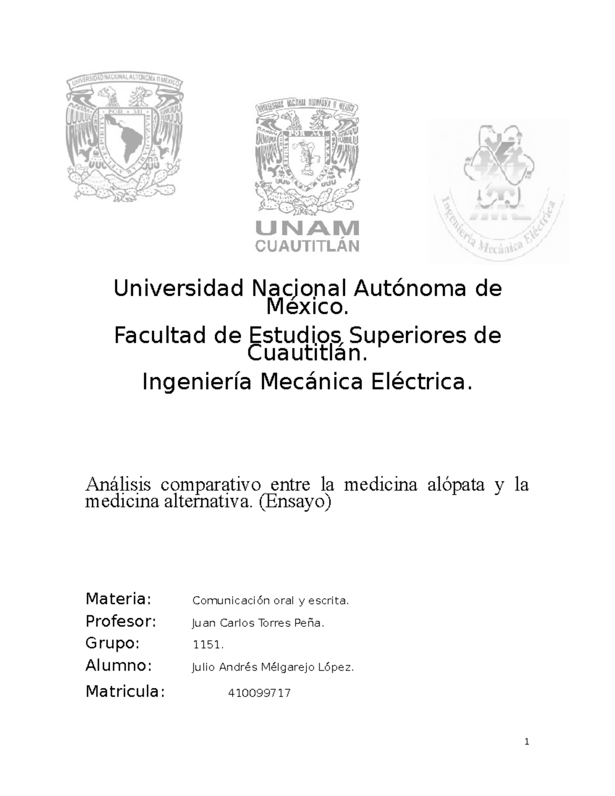 Análisis comparativo entre la medicina alópata y la medicina ...