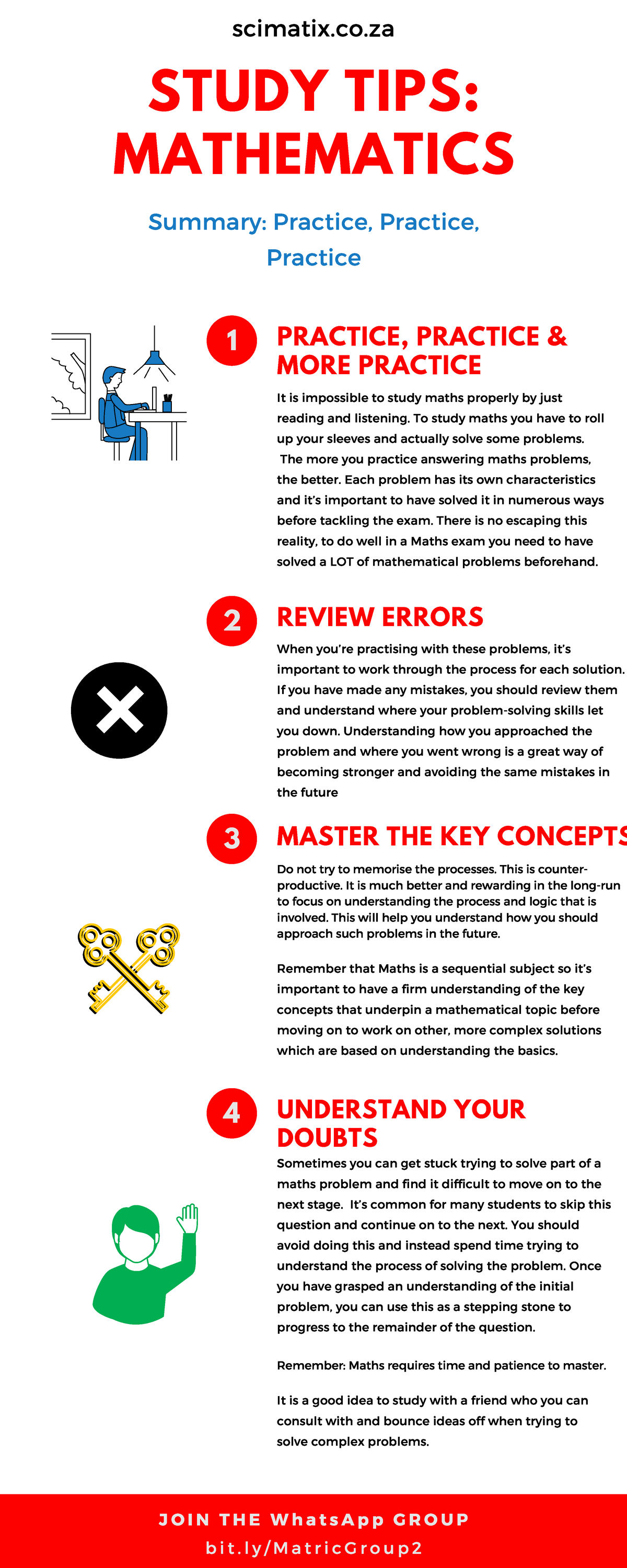 Maths Study Tips - Scimatix - STUDY TIPS: MATHEMATICS Summary: Practice ...
