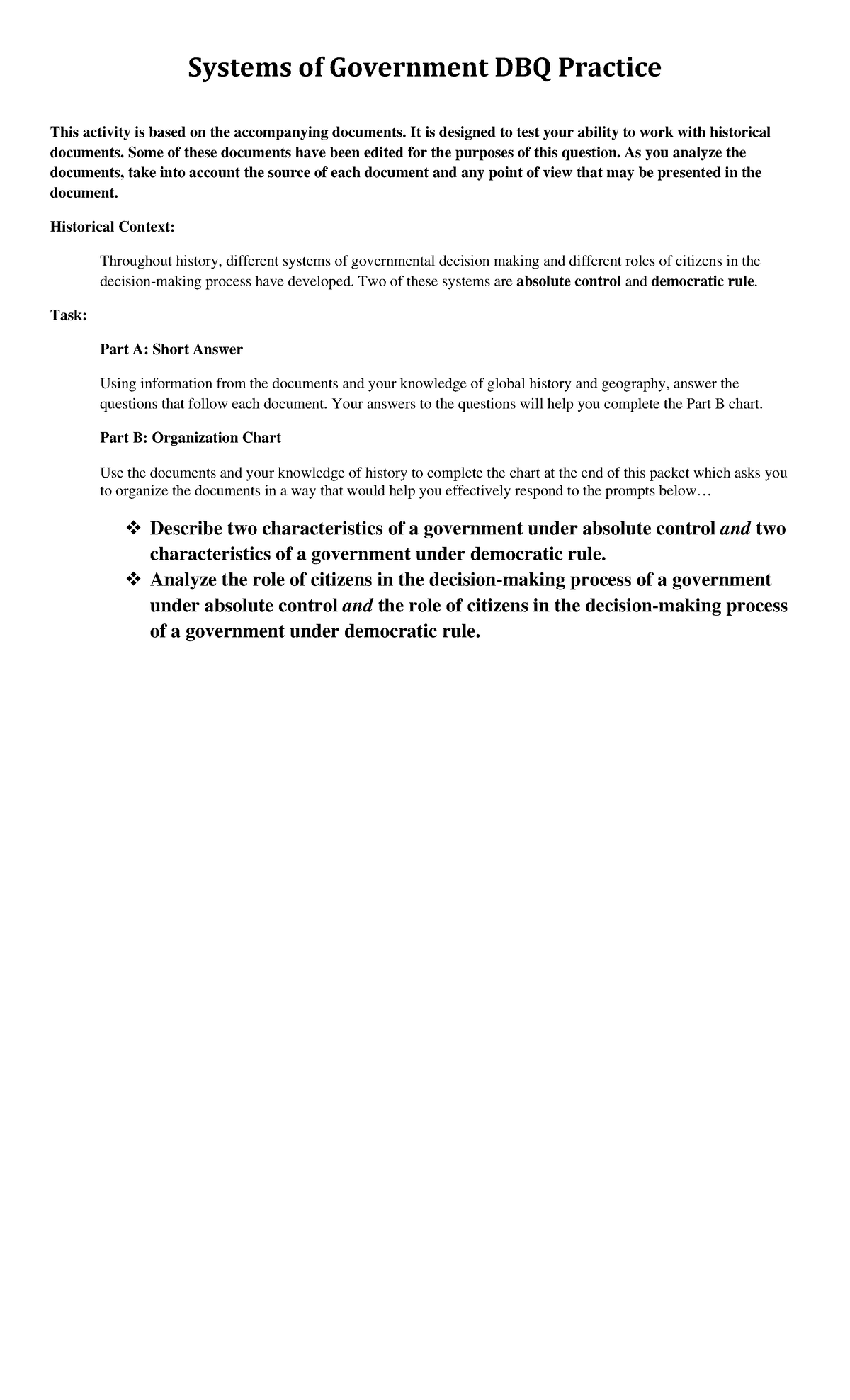 DBQ Govt Types - This paper is for the lsn government community ...